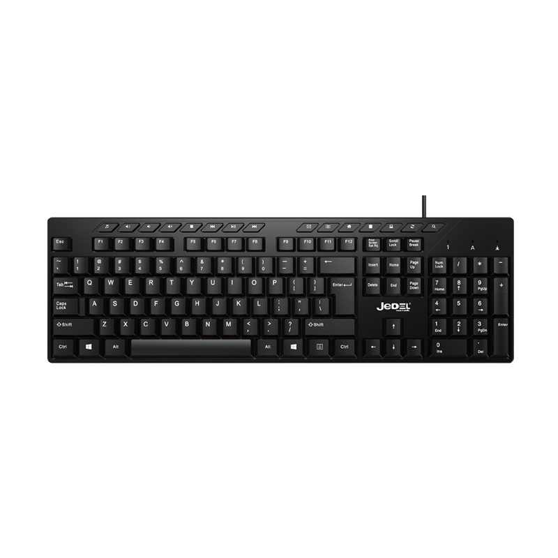 Tastatura kancelarijska K519 crna JEDEL