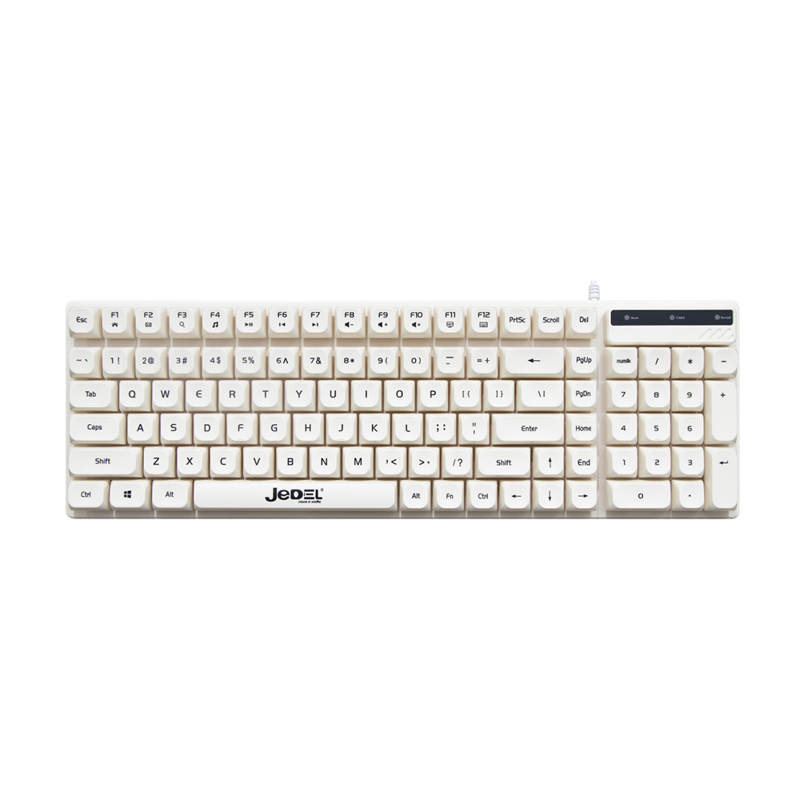 Tastatura kancelarijska K30 bela JEDEL