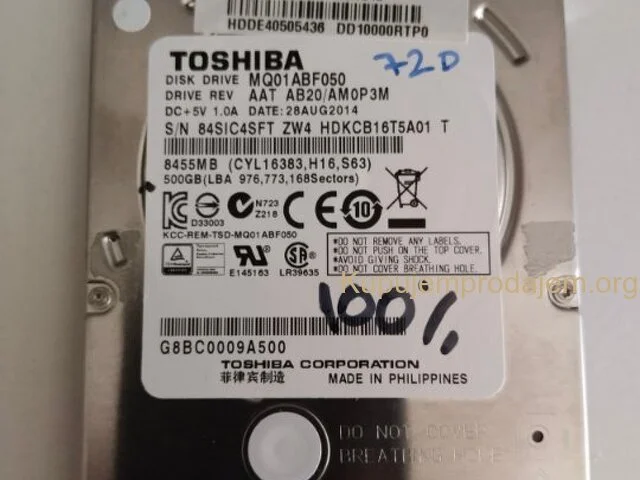 1TB HGST /500GB Toshiba / 500GB Seagate / 100% Health