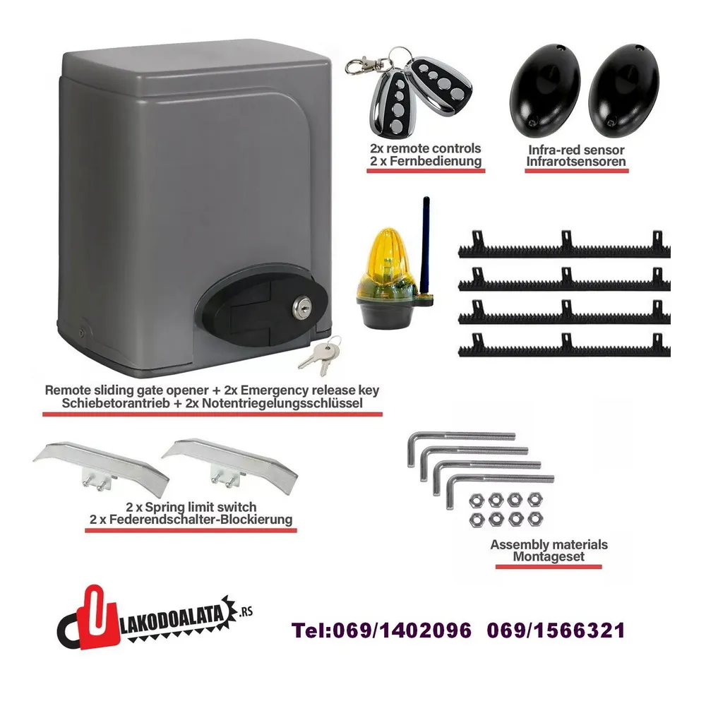 Motor za kapiju klizni JOY SL600AC SET