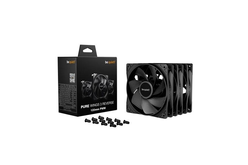 Case Cooler Be quiet Pure Wings 3 120mm PWM Reverse 3-Pack