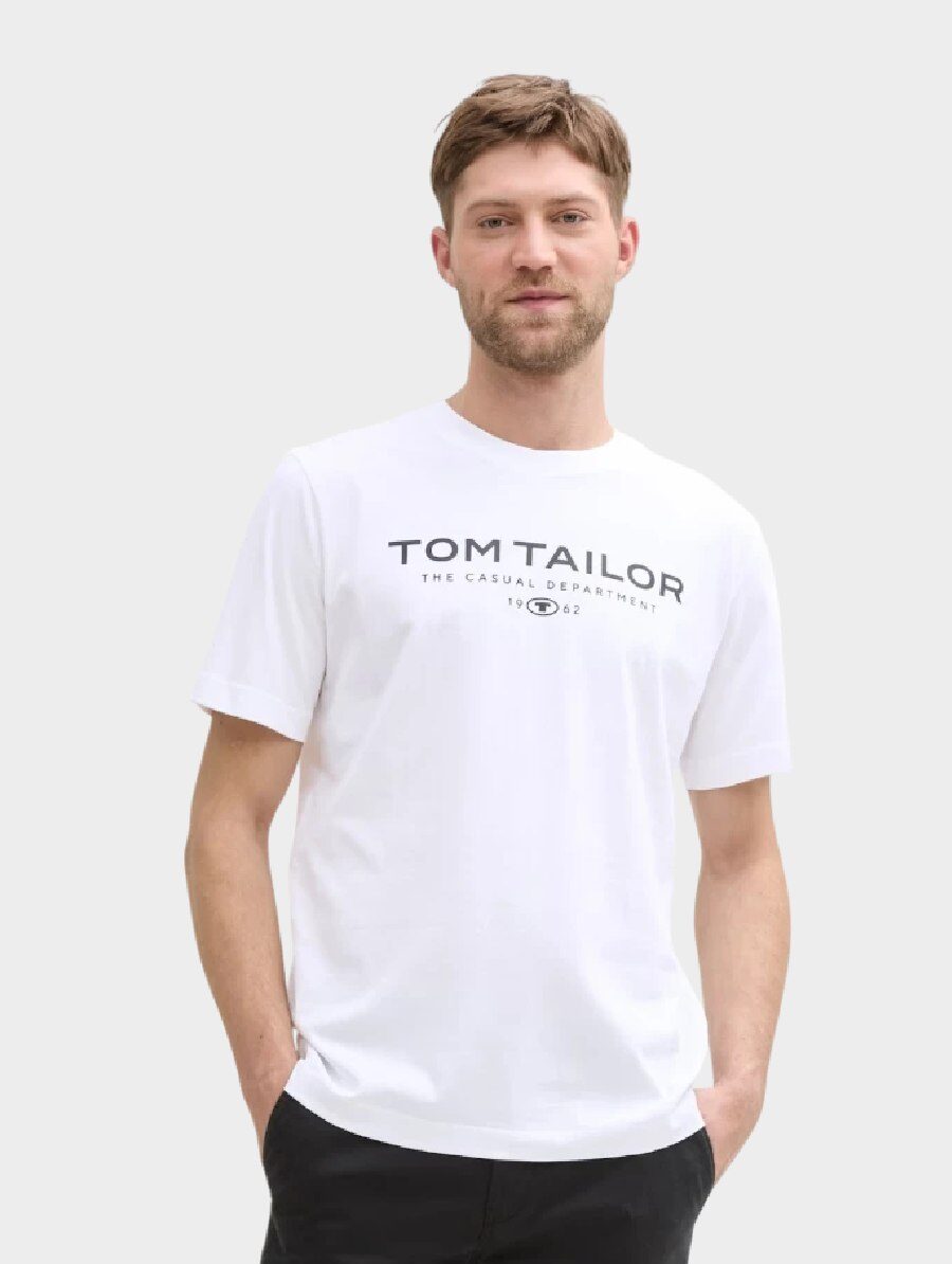 TOM TAILOR MUŠKA MAJICA BELA 1045773 20000