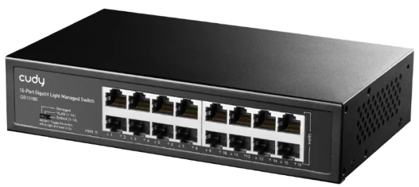 Cudy GS1016E,16-Port Gigabit Light Managed Switch,100m/1000Mbps