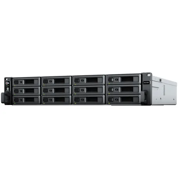 Synology RackStation RS2423RP+, Rack 2U, 12-bay 3.52.5 SATA HDDSSD, AMD Ryzen V1780B 4-core 3.35(base)3.6 (turbo)GHz,8 GB DDR4 ECC UDIMM,2