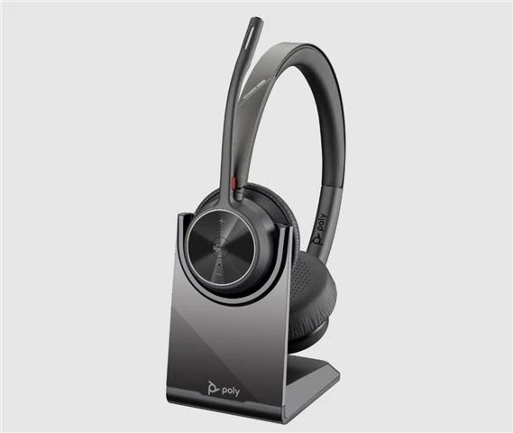 HP Poly Voyager 4320 Headset + BT700 dongle + Charging Stand