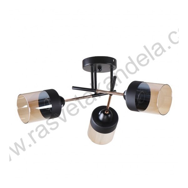 Luster plafonjera 3xE27 M10720-3 crna