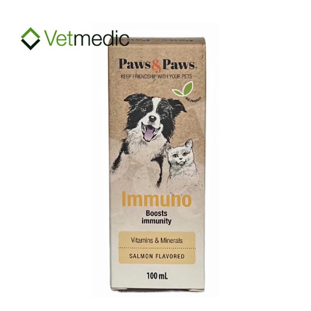 Paws&Paws Preparat za Jačanje Imuniteta, Immuno, Za Pse i Mačke - 100ml