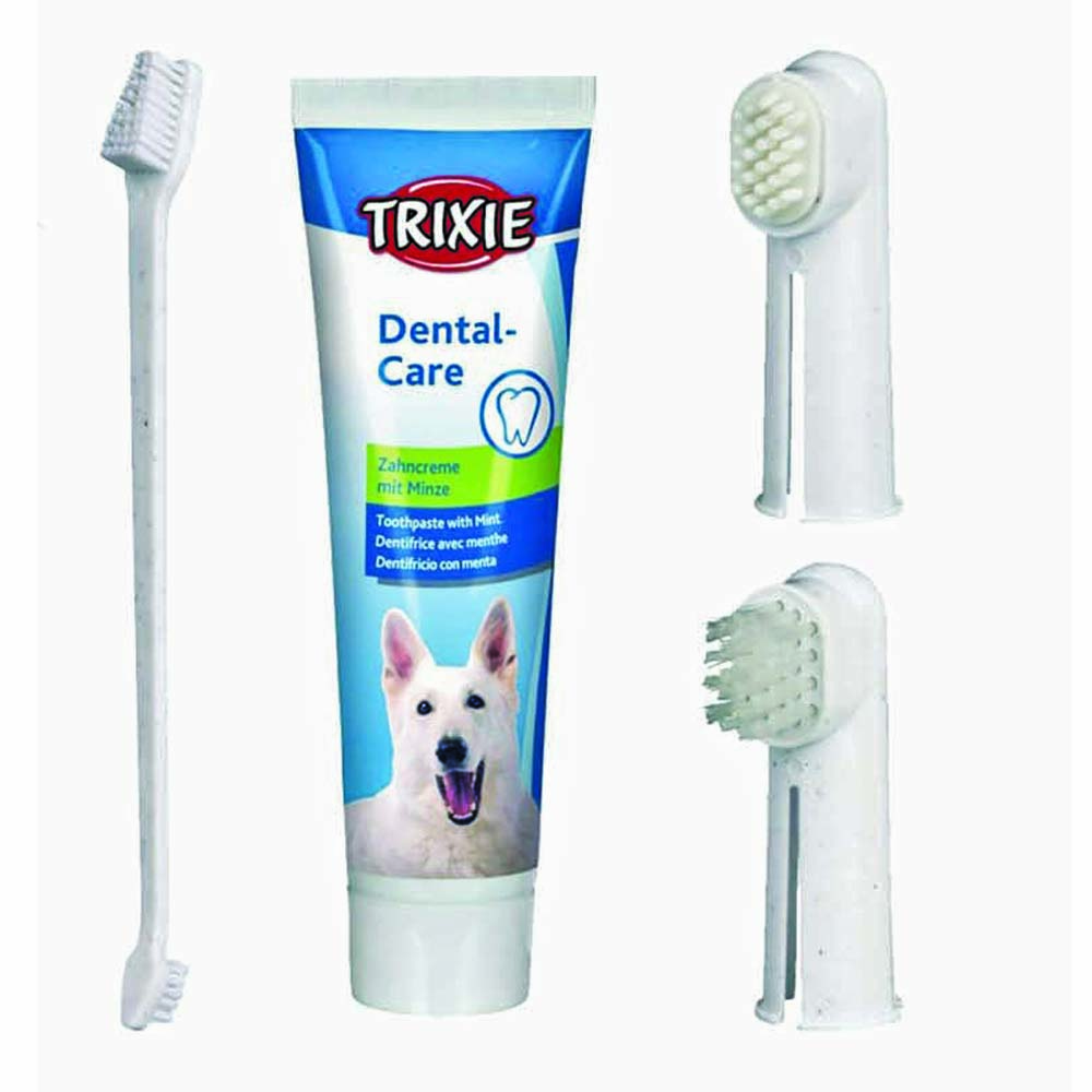 Trixie Dental - Care, Set za Pranje Zuba, Menta - 100g
