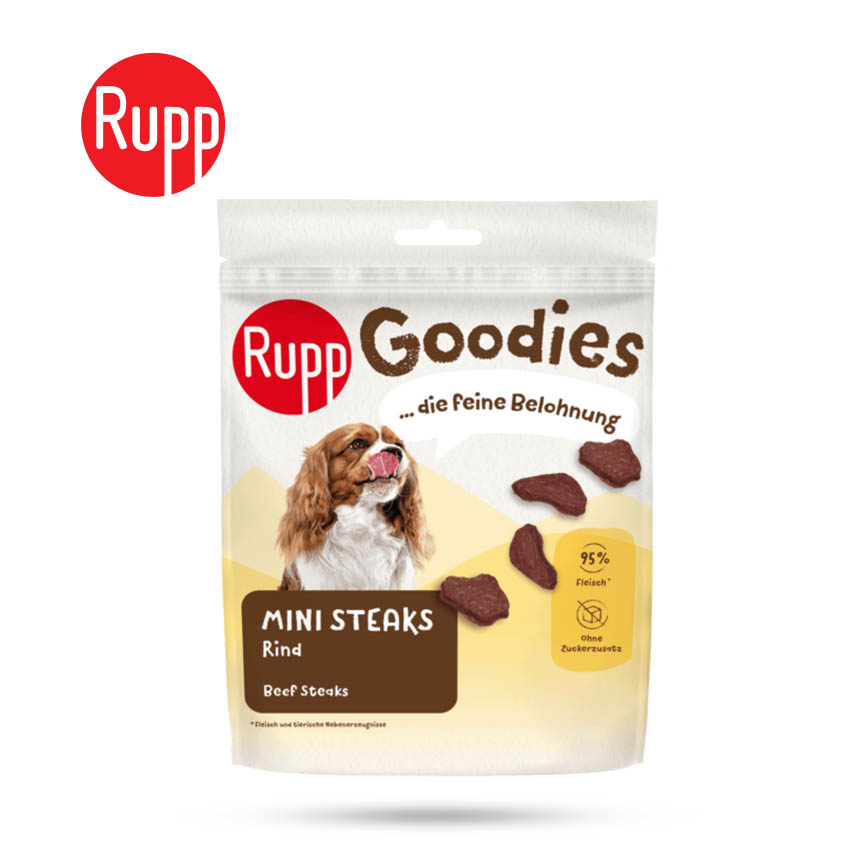Rupp Dog Mini Steaks, Beef, Poslastica za Pse - 75g