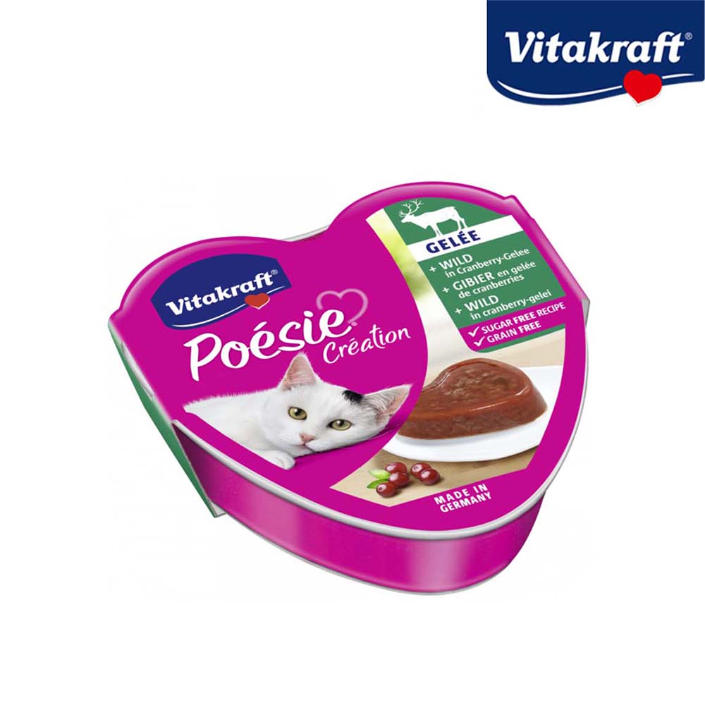 Vitakraft Poesie, Divljač u Želeu od Brusnice, za Mačke - 85g