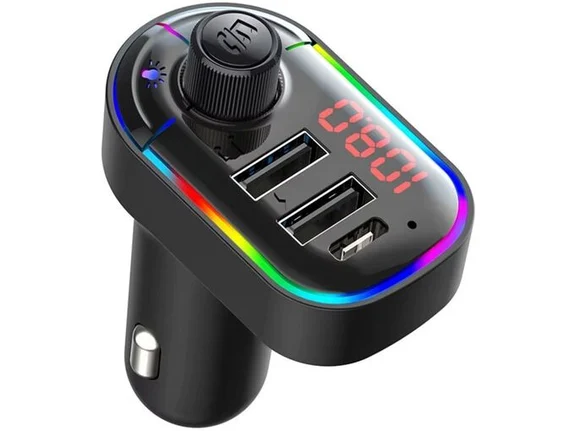 FM transmiter C12 USB PD Bluetooth 5.0 12-24V handsfree