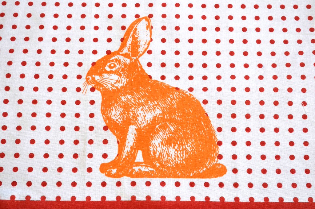 Kuhinjska krpa Orange bunny 45x70cm