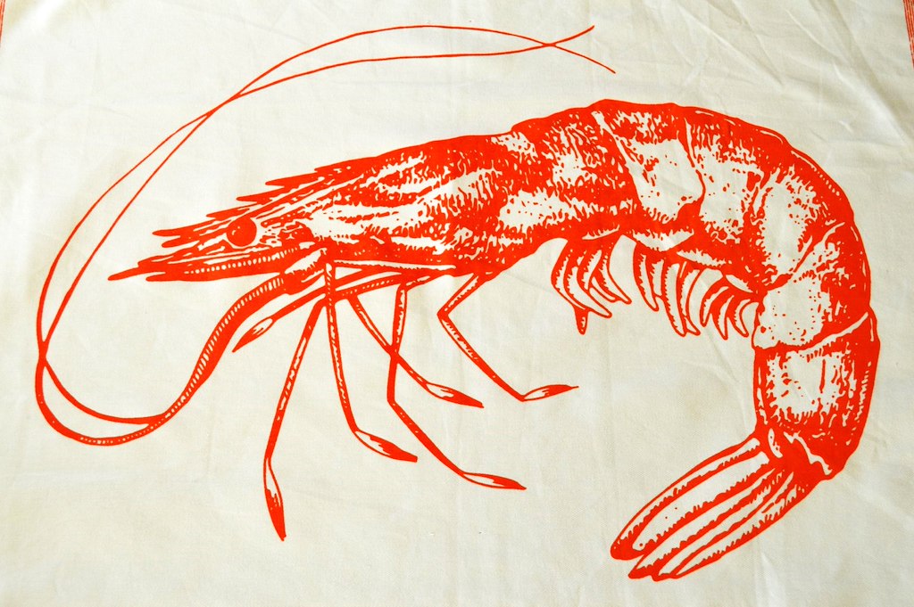 Kuhinjska krpa Shrimp 45x70cm