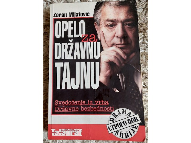 Opelo za državnu tajnu- Zoran Mijatović
