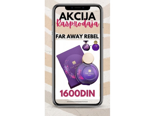 * AVON - Far Away Rebel EDP 50ML *