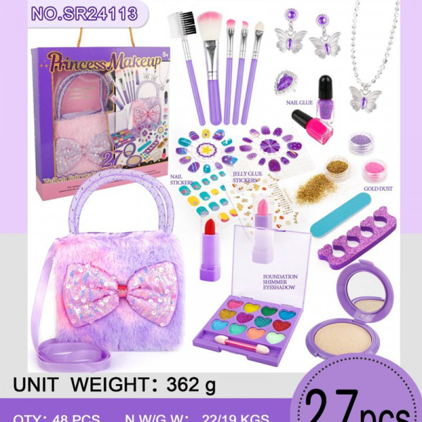 HK Mini kozmetički set Princess ljubičasti