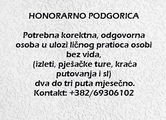 HONORARNO PODGORICA