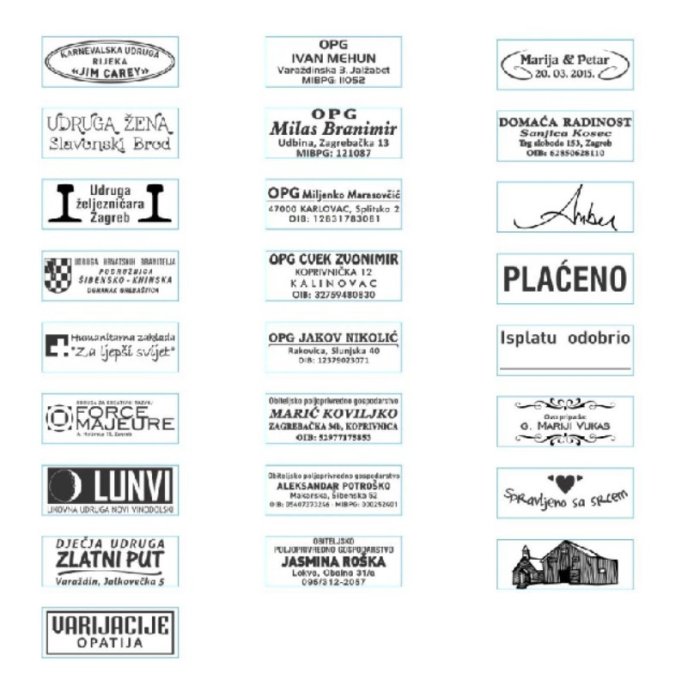 Pečat automatski sa tekstom 38mmx14mm