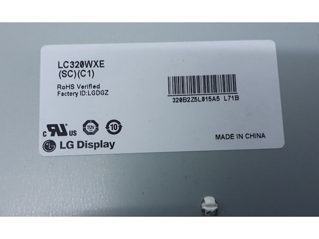 LCD Panel 32`,LC320WXE (SC) (C1)  Philips–32PFL3007H/12