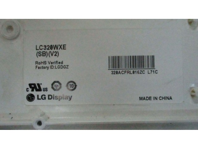 LCD Panel 32` , LC320WXE (SB) (V2)  za   QUART–32T41 .