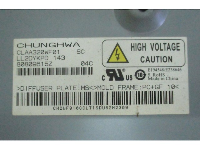 LCD Panel 32`, CLAA320WF01 za Samsung–LE32S62BX