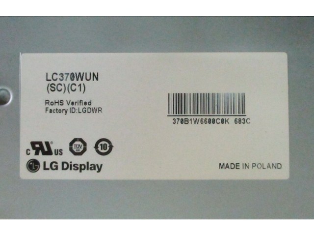 LCD Panel 37`, LC370WUN (SC) (C1) za  VOX–LCD 37800