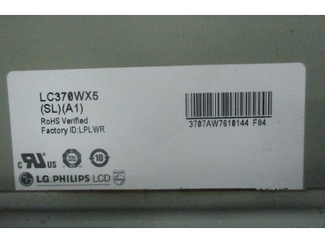 LCD Panel 37`, LC370WX5 (SL) (A1) za  LG–37LC51