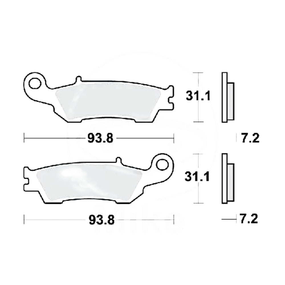 Disk pločice TRW MCB791RSI ( TRACK - SINTER )