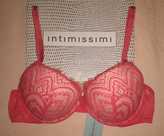 Intimissimi koralni cipka krem push up 80B NOVO%