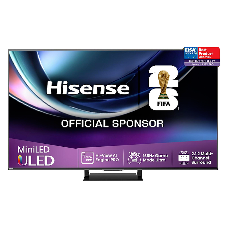 Hisense Televizor 65 “ U7Q PRO | ULED MiniLED Smart TV 4K 165 Hz