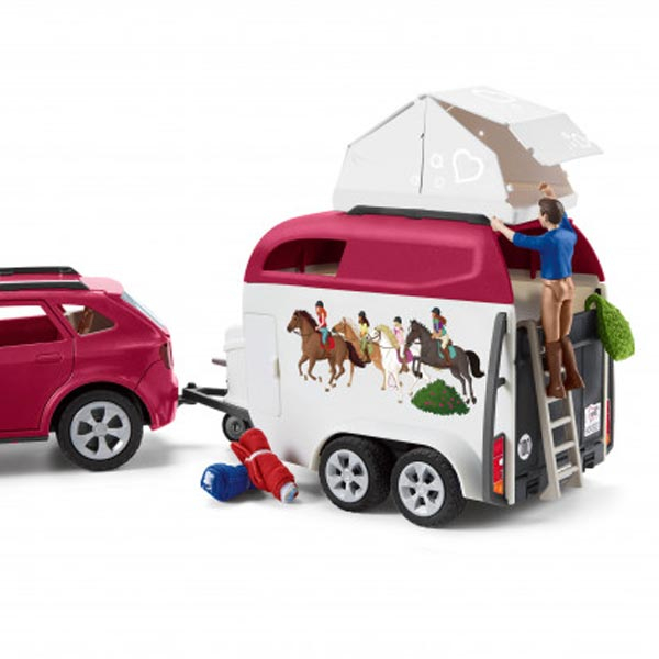 Schleich Auto sa prikolicom 42535