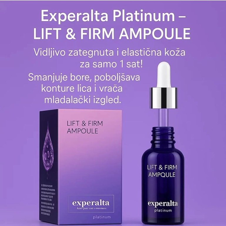 Experalta Platinum – LIFT & FIRM AMPOULE Intenzivna ampula za