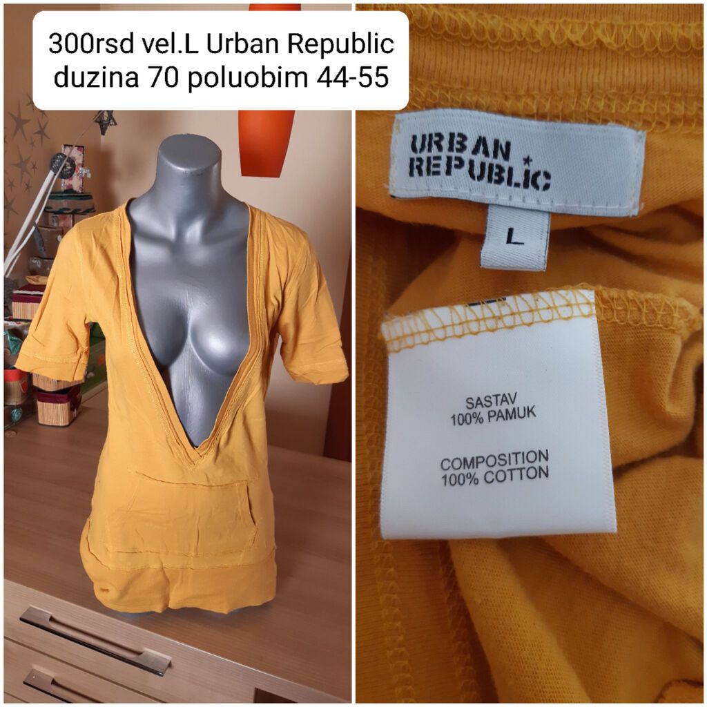 Urban Republic majica/tunika, veličina L. - Boja: senf/žuta -