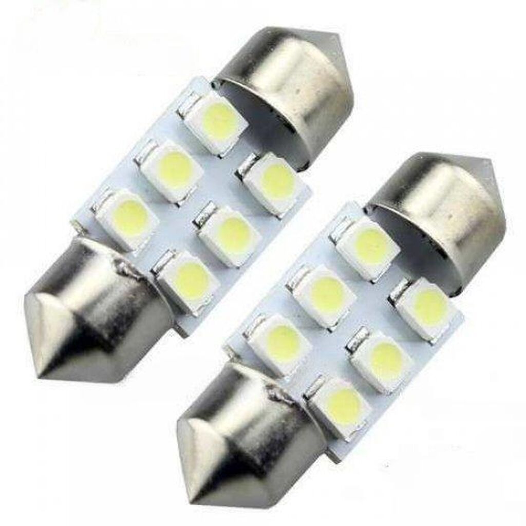 LED auto sijalica C5W (festoon) 6x SMD, model XB-39-6SMD - Tip grla