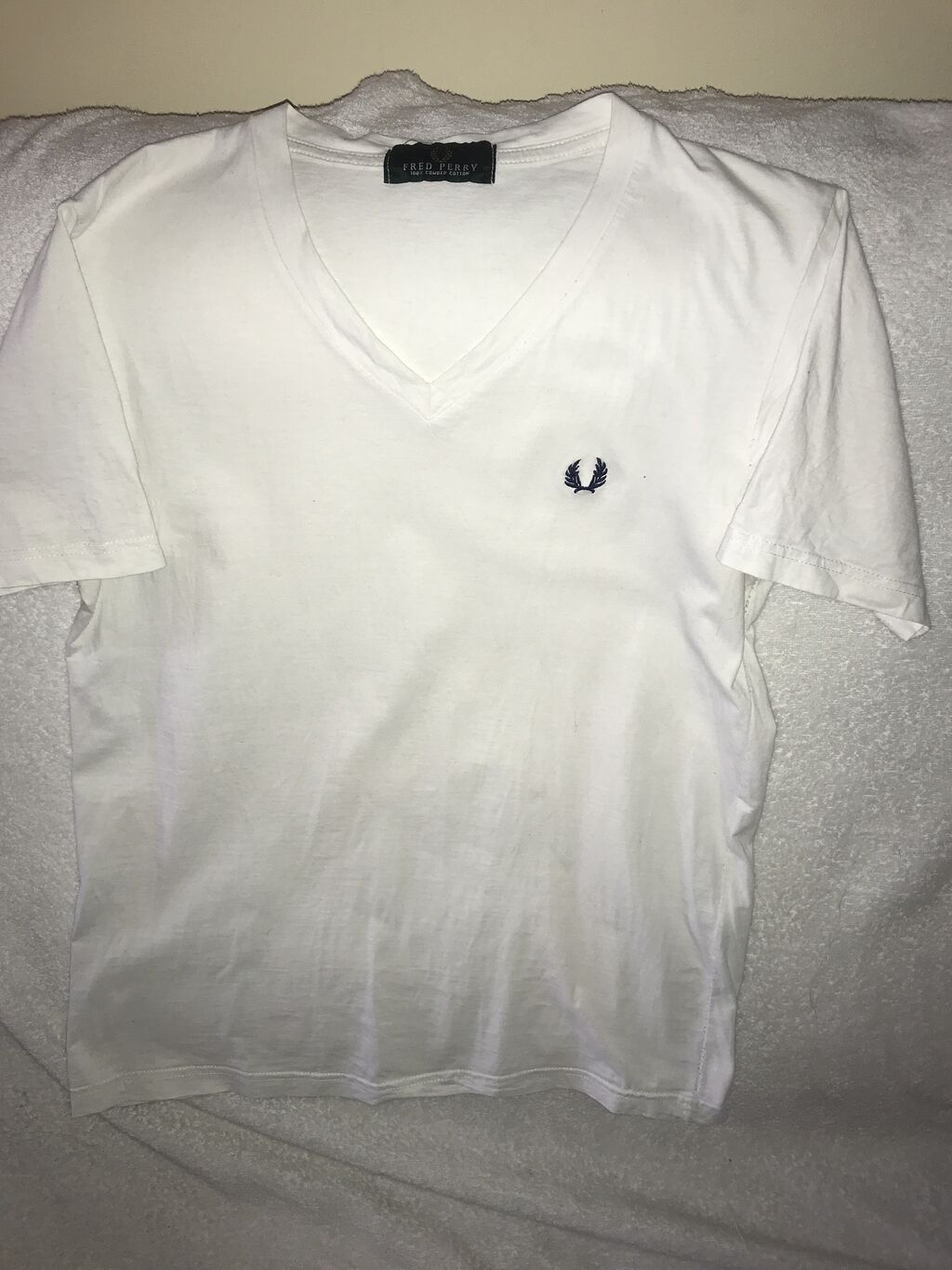 Men's T-shirt Fred Perry, bоја - Bela