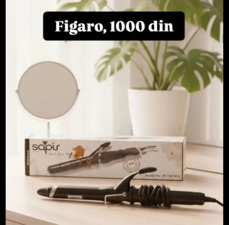 Figaro za kosu Sapir SP-1180-WSS - Klasična klešta za uvijanje kose