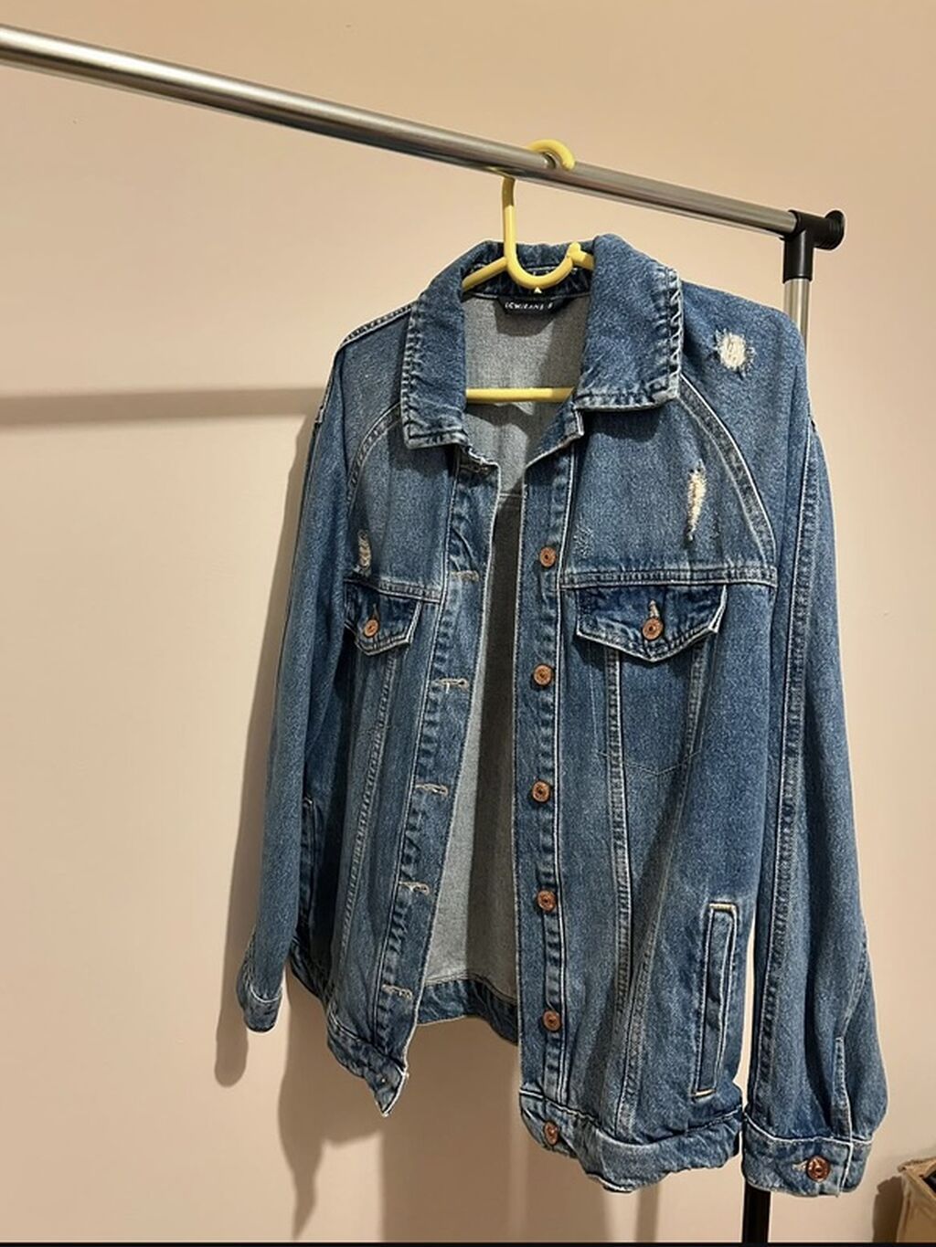 Džins jakna – oversized kroj - Materijal: klasični teksas (denim)