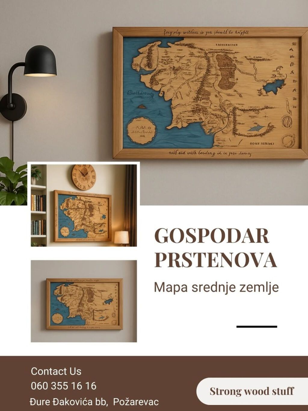 Mapa srednje zemlje Gospodar prstenova LORD OF THE RINGS – MIDDLE