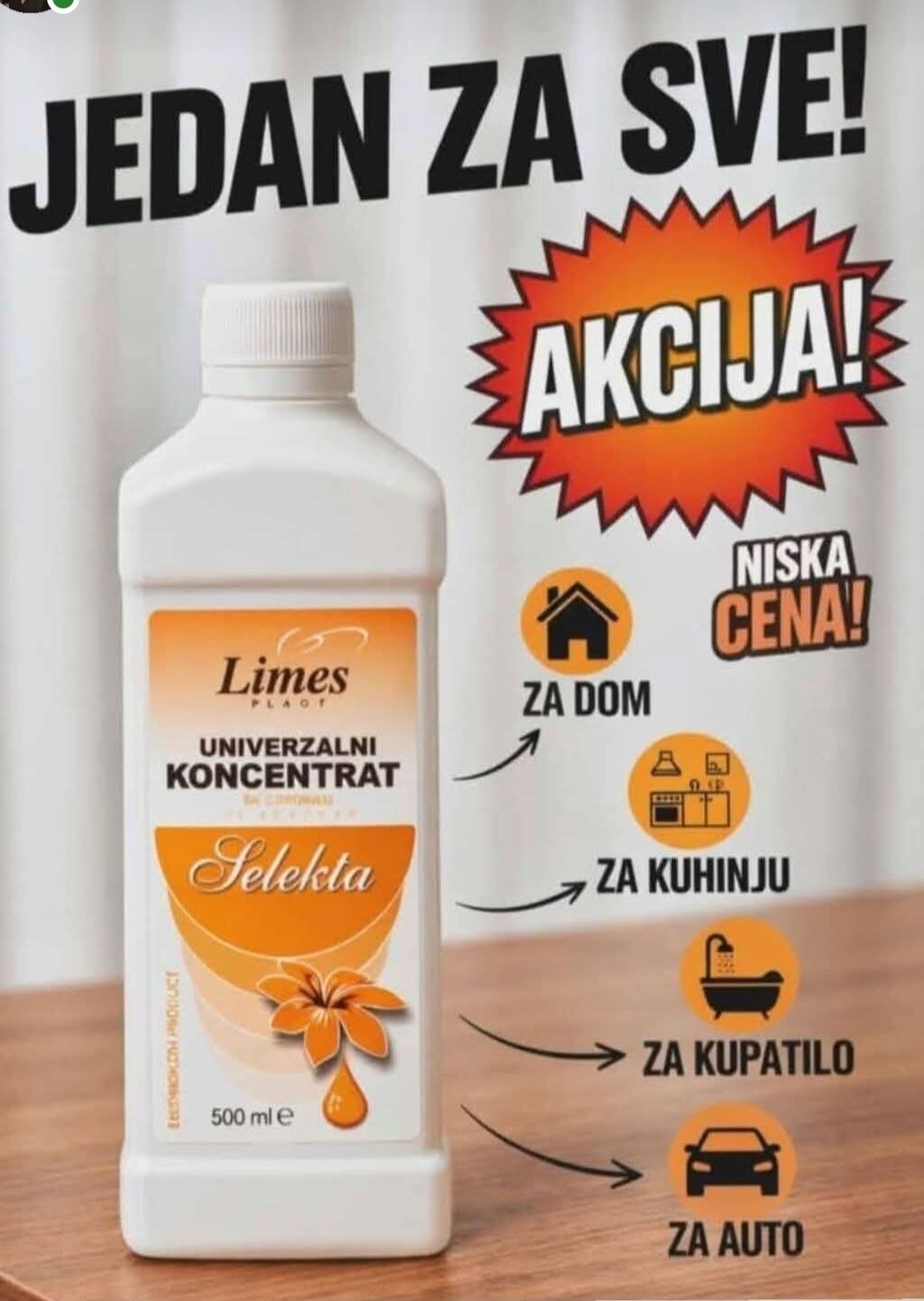 Limes Pirot – Univerzalni koncentrat “Selekta/Sila”, 500 ml