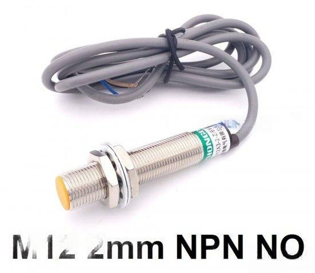 Induktivni senzor blizine M12, 2 mm – NPN, normalno otvoren (NO) -