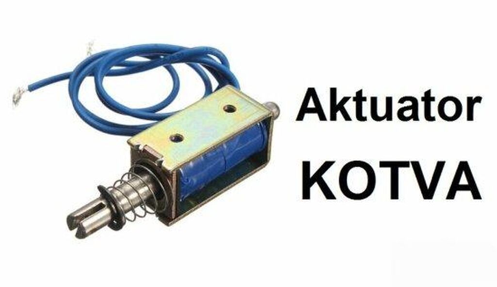 Aktuator KOTVA – mini solenoid (elektromagnetni potiskivač) Opis: -