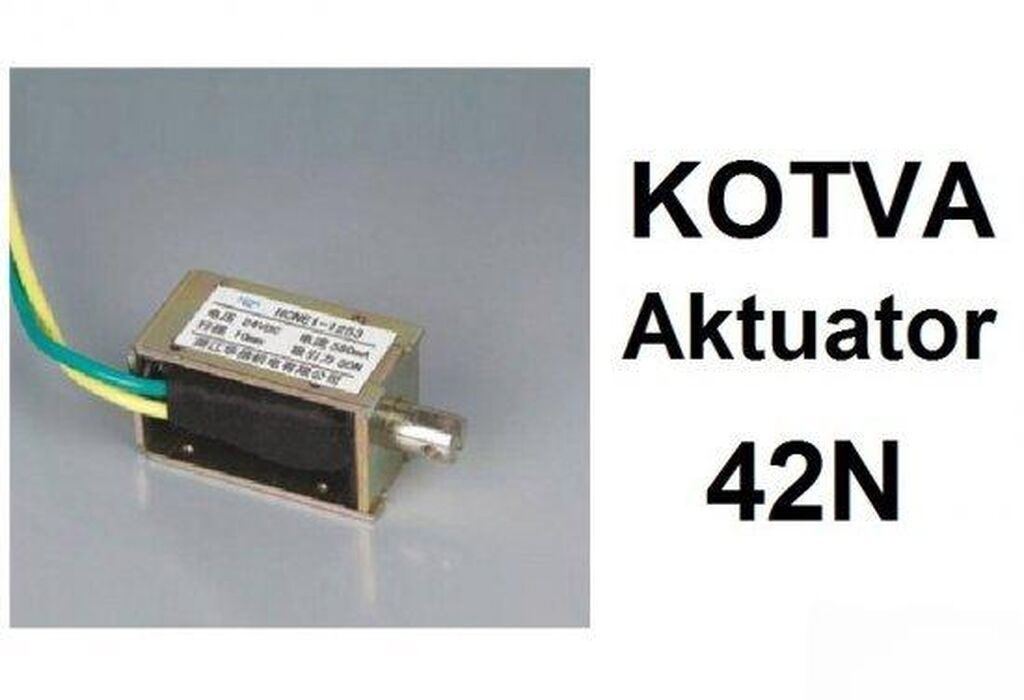 KOTVA elektromagnetni aktuator – 42 N Kompaktan linearni solenoidni
