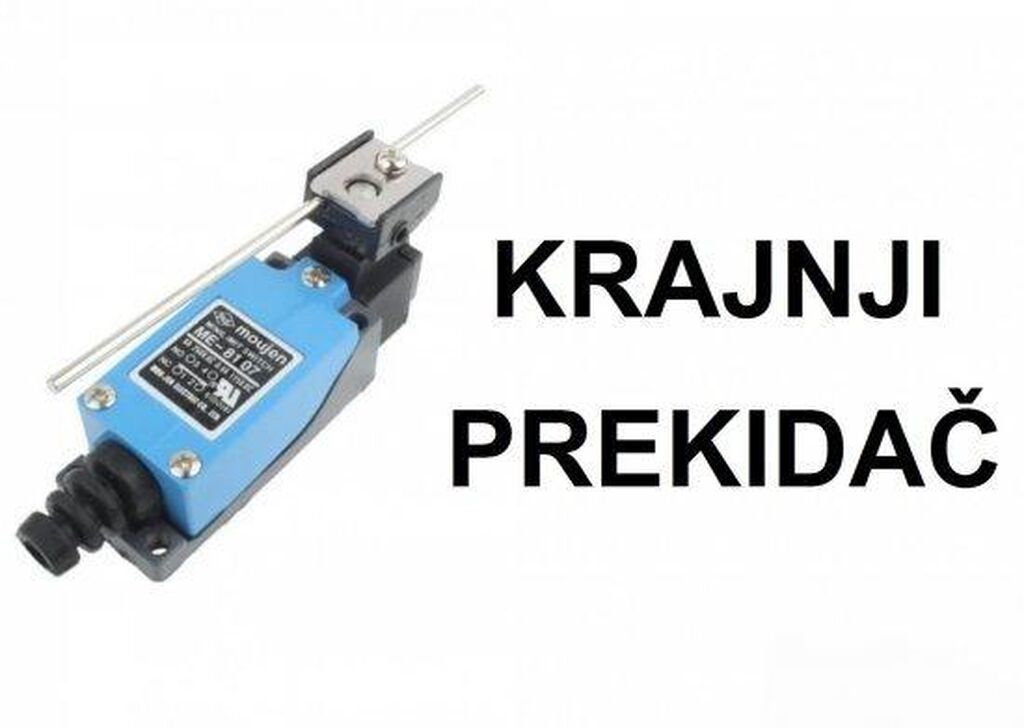 Krajnji prekidač (limit switch) sa polugom i žicom – model ME-8107 -