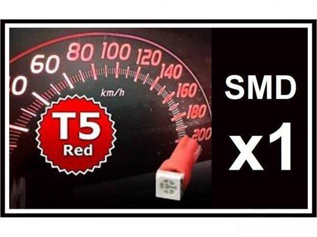 T5 SMD LED sijalica – crvena (komad x1) - Tip: T5 SMD LED - Boja