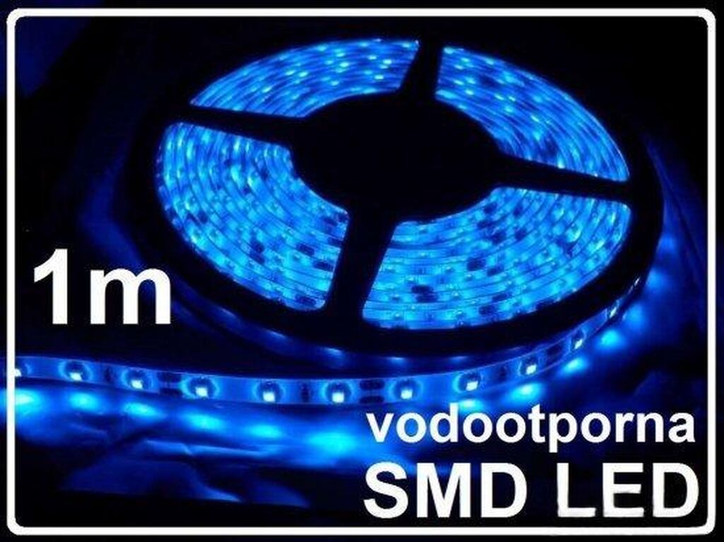 Vodootporna SMD LED traka – plavo svetlo, dužina 1 m - Tip: SMD LED