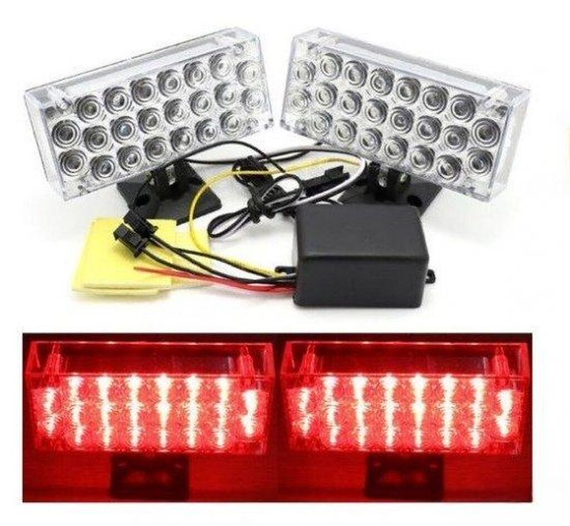 LED strob/blinkeri 2 x 22 SMD - Set od dve pravougaone LED lampe