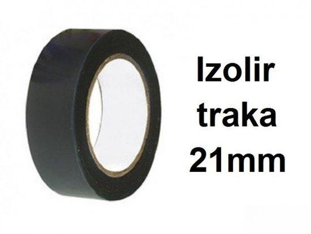 Izolir traka – širina 21 mm - Crna PVC električarska traka za