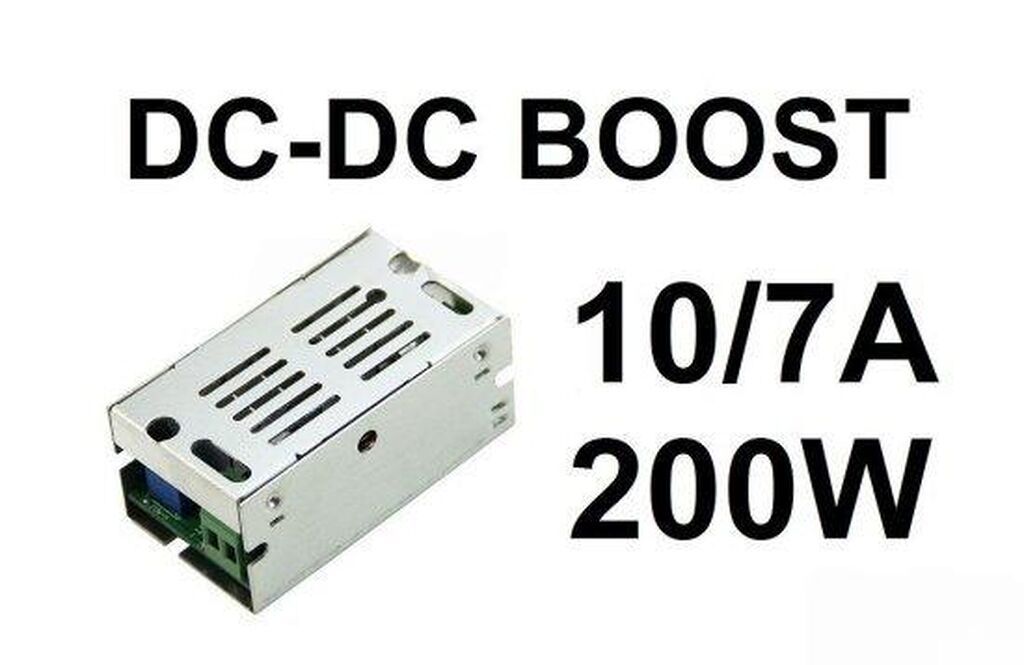 DC-DC pojačavač (Boost) – 200 W, 10 A/7 A Kompaktni step-up pretvarač