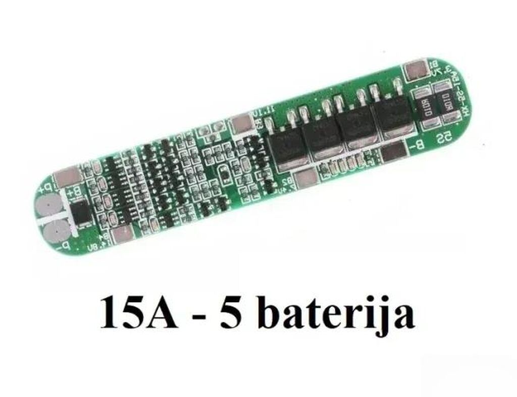 BMS zaštitna ploča za 5S Li-ion/LiPo baterijski paket – 15A -
