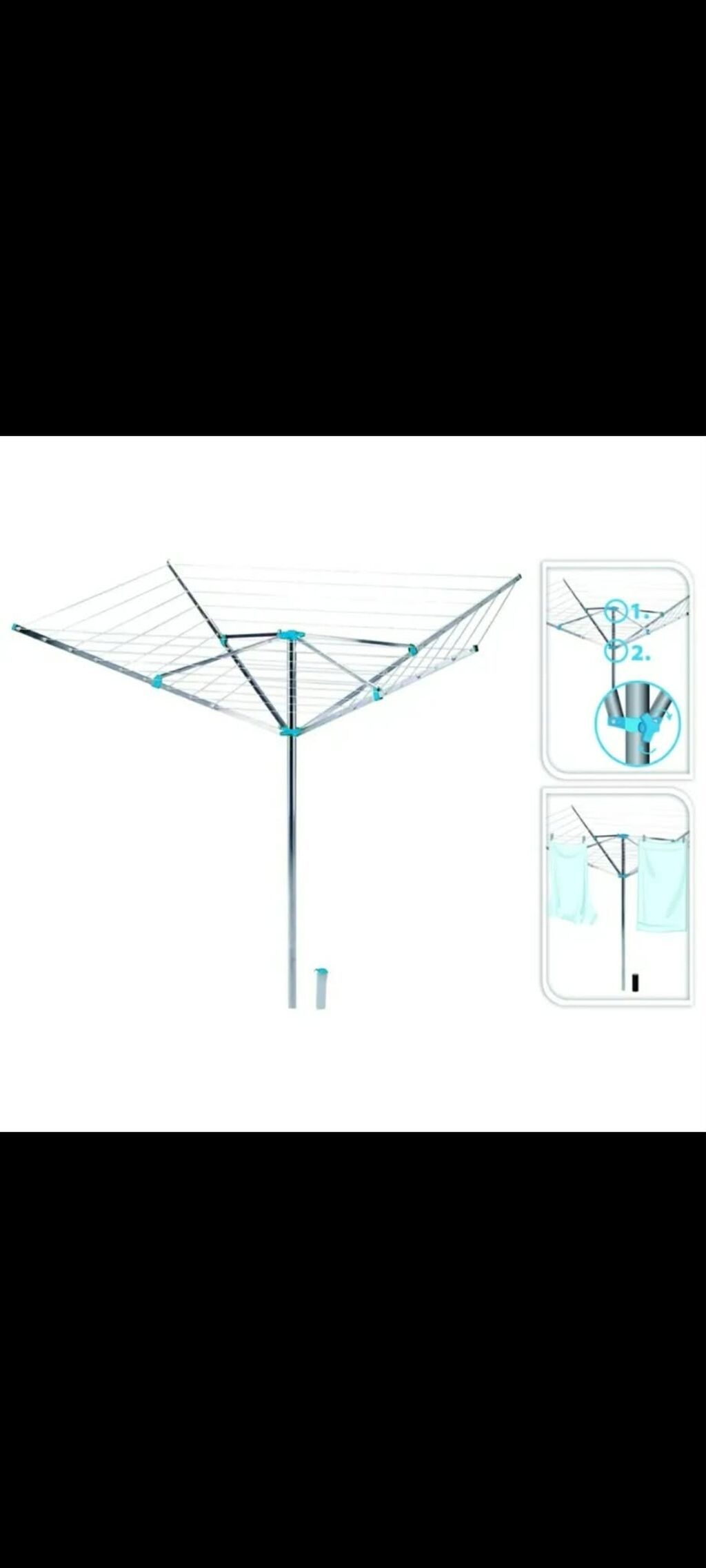 Dvorišna sušilica za veš 42m 0000057 4-kraka baštenska sušilica za veš